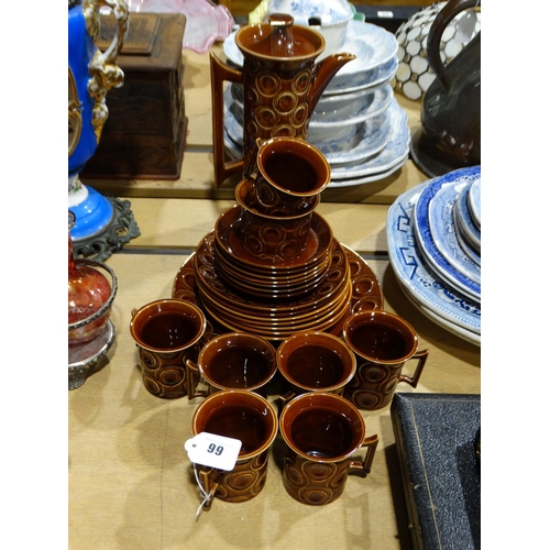 A Qty Of Port Meirion Brown Glazed Coffee Ware By Susan Williams Ellis