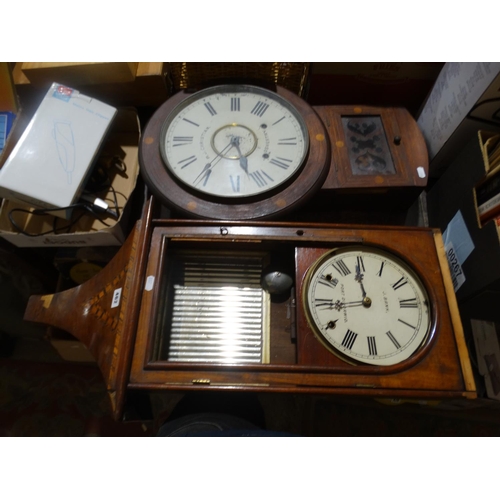 Two Antique Wall Clocks For Restoration