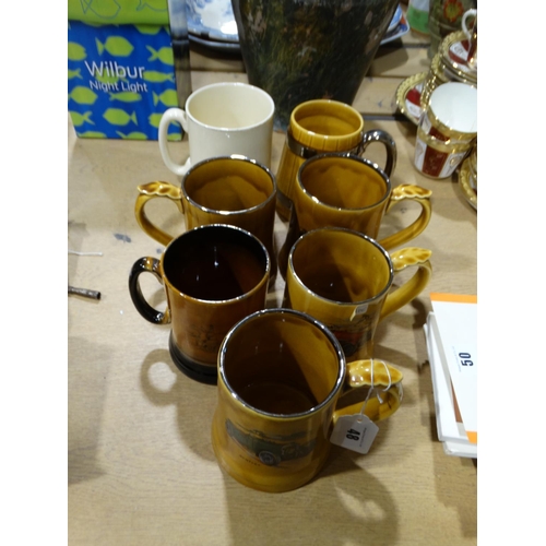 A Group Of Wade Pottery Tankards (7)