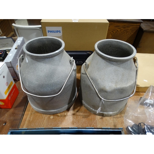 Two Vintage Milk Pails