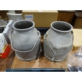 Two Vintage Milk Pails