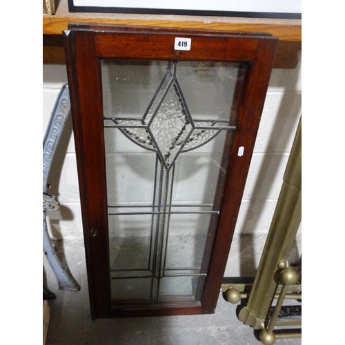 Two Leaded Glass Panels