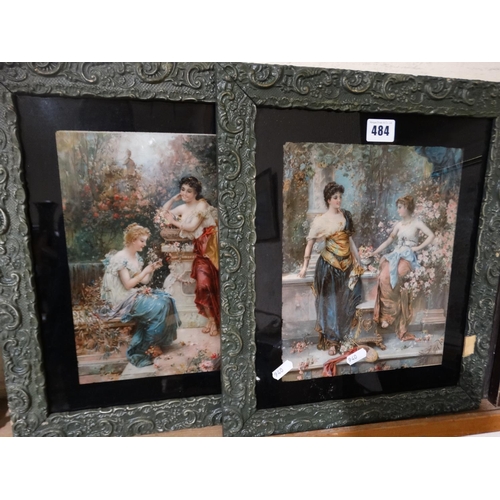 A Pair Of Edwardian Coloured Prints