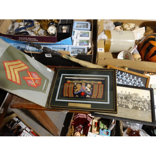A Parcel Of Militaria To Include A Baton & Shoulder Cloth
