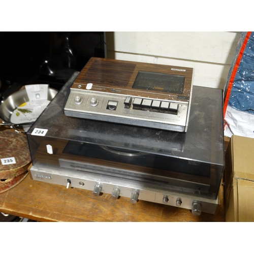 A Retro Turntable & Cassette Deck