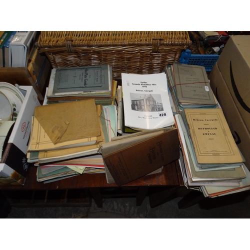 A Qty Of Local Related Booklets Mainly Holyhead