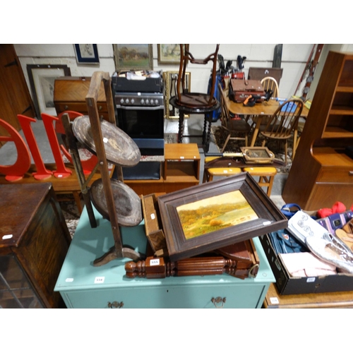 A Folding Cake Stand, Folding Table Etc