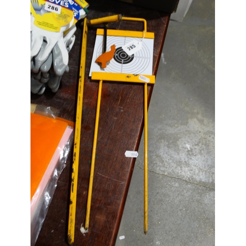 An Air Rifle Grouse Target & Standard Size Target Holder