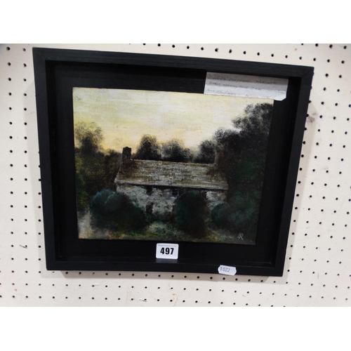 Elfyn Roberts, Oil, View Of Llwyn Du, Llwyngwril, Meirionnydd, Signed