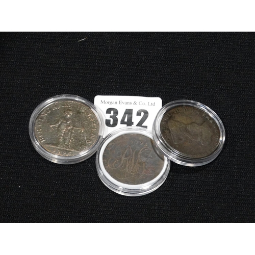 Three Workhouse Tokens To Include A Parys Copper Mines Half Penny