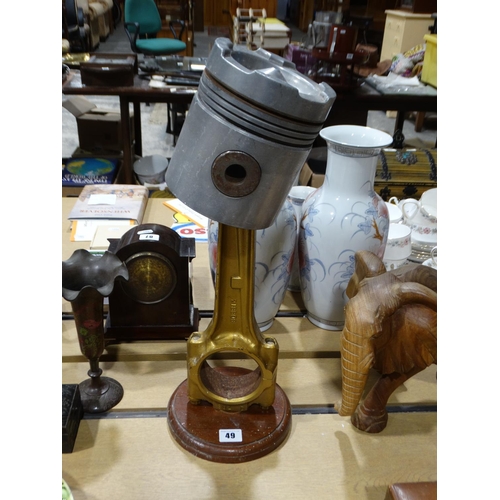 A Steampunk Style Piston Lamp Base