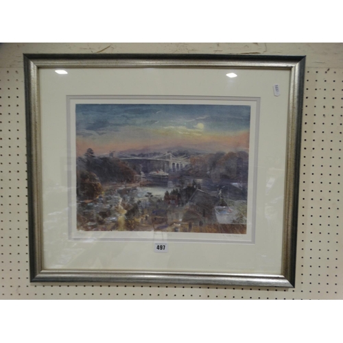 Keith Andrew, A Limited Edition Coloured Print, Titled, "Menai Cruise ...