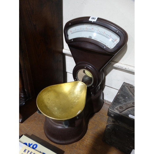 A Rare Bakelite Encased Asco Shop Scale Weighing Up To 2lb