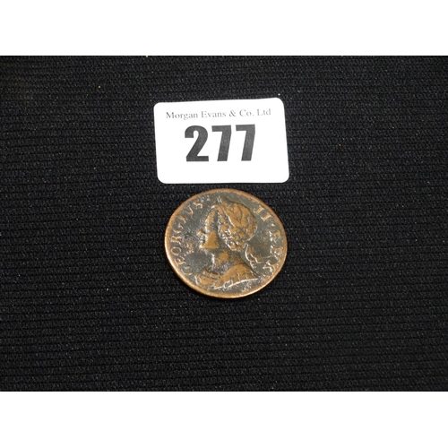 A 1753 George II Half Penny Coin