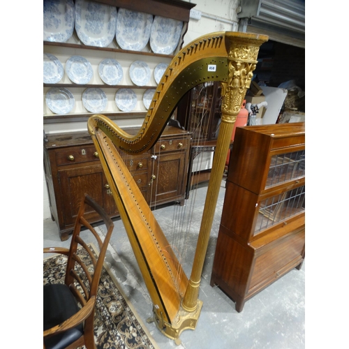 A Sebastian Erard, Gothic Concert Maple & Gilt Harp With Patent No 1816 ...