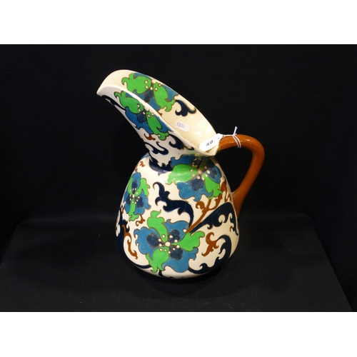 A Foley Pottery Faience Pattern Pottery Water Jug With Printed Mark, 14 ...