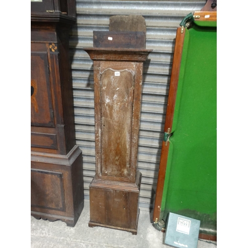An Antique Oak Long Case Clock Case