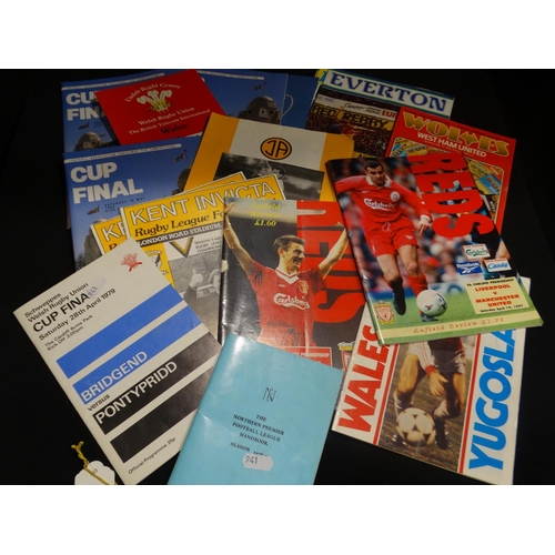 A Parcel Of Football & Rugby Matchday Programmes