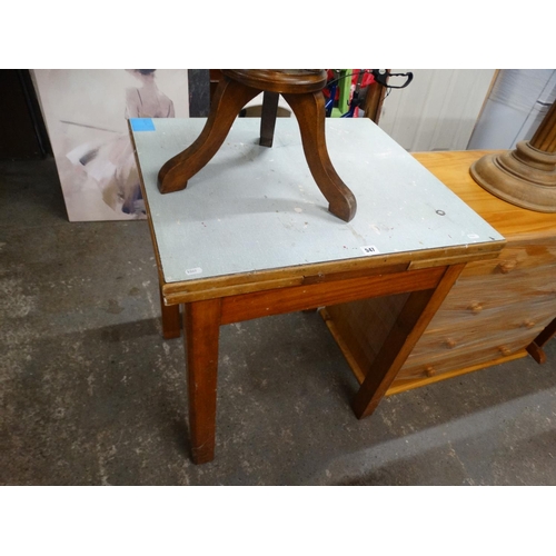 A Vintage Draw Leaf Formica Topped Kitchen Table