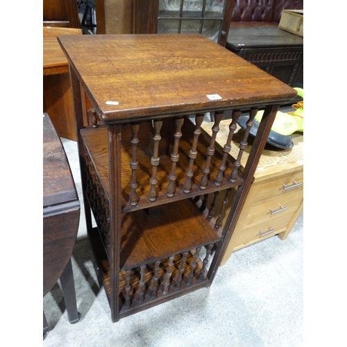 An Oak Spindle Book Stand