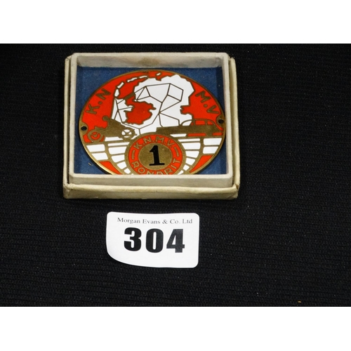 A Boxed Motorcycle Association Club Enamel Badge