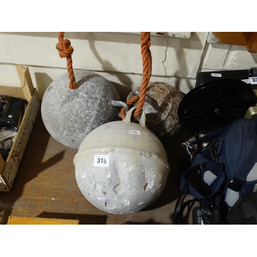 Three Steel Floats