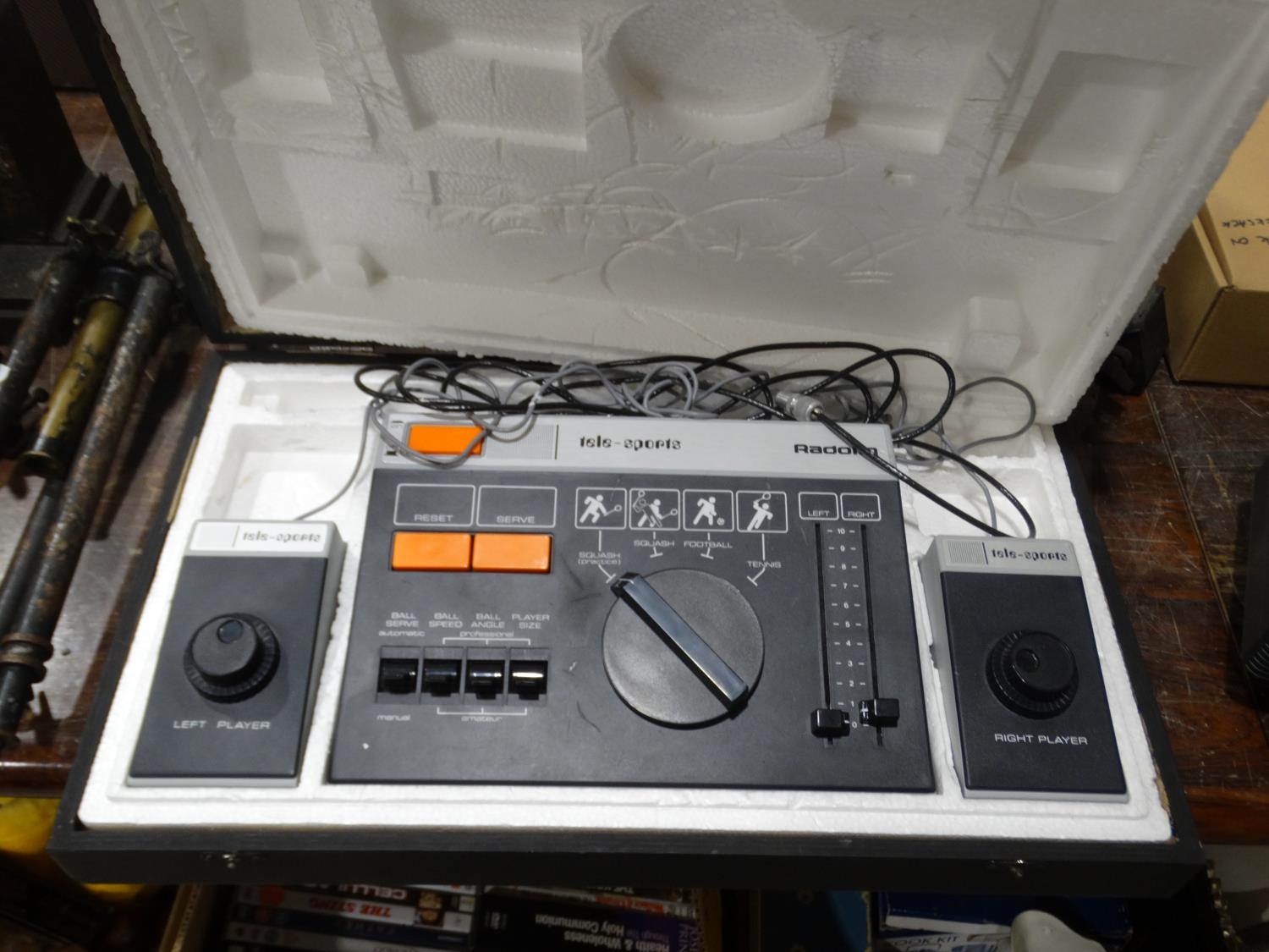 A Boxed Vintage Radotin Telly Sports Games Console