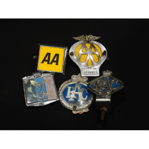 A Box Of Motoring Badges