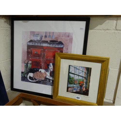 Two Coloured Prints To Include Kathy Gittins