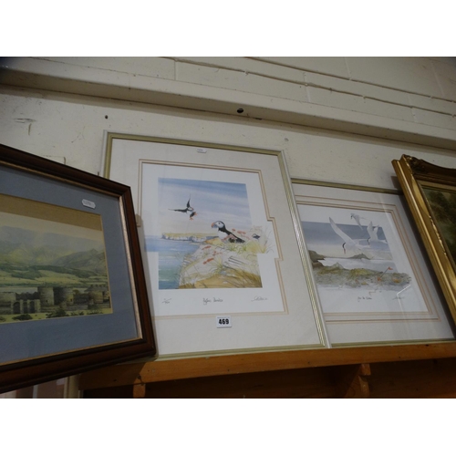 Geoffrey Cowton, Two Limited Edition Sea Bird Prints
