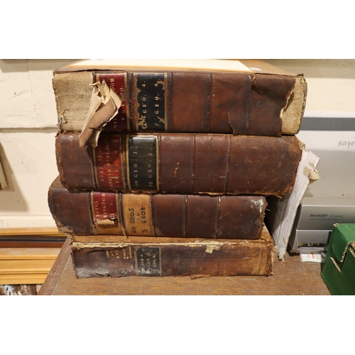 Four Georgian Leather Bound Statutes Books