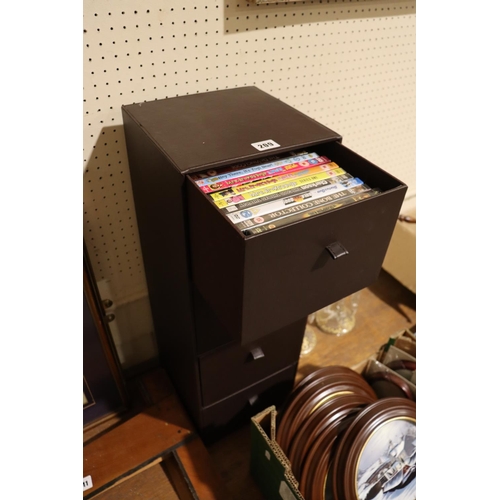A Four Drawer Chest Of DVDs