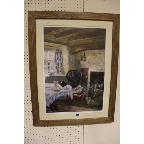 Keith Andrew, A Limited Edition Print Of A Farmhouse Interior