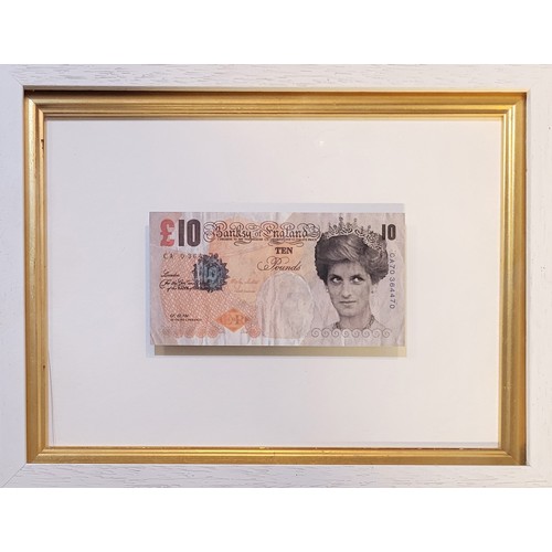BANKSY, BN 1974, A DI FACED TENNER, OFFSET LITHOGRAPH Ten pound note ...