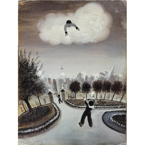 PAIR OF AMERICAN OILS ON BOARD, CIRCA 1930 Tramp/Central Park. 35cm x 46cm