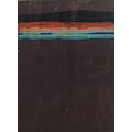 TOM PILGRIM, AN ABSTRACT WATERCOLOUR Landscape, bands of colour on plum ...