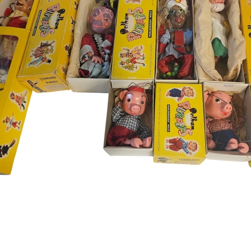 A COLLECTION OF SIX ORIGINAL MID CENTURY PELHAM PUPPETS SL RANGE To ...