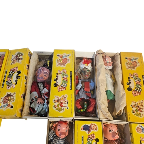 A COLLECTION OF SIX ORIGINAL MID CENTURY PELHAM PUPPETS SL RANGE To ...