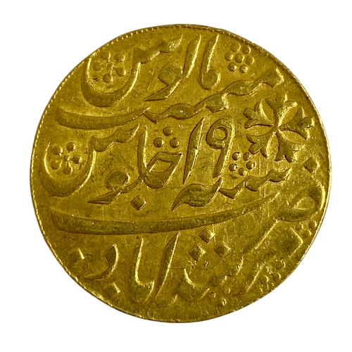 Bengal Mohur Gold 23.90ct, weight 11.75 grams in Decent grade