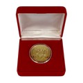 1489 King Henry VII Gold Plated Sovereign replica, Cased.