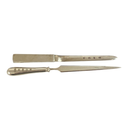 Two Sterling Silver Letter Openers in Case Hallmarked 925 Sterling ...