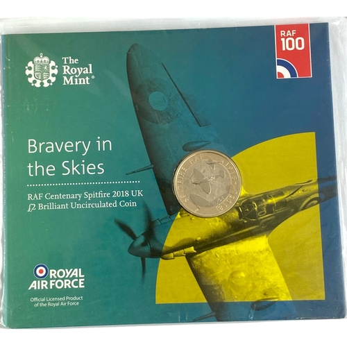 Collection of 3 Royal Mint RAF B.U £2 Coin Packs: ‘A POWERFUL GUARDIAN ...