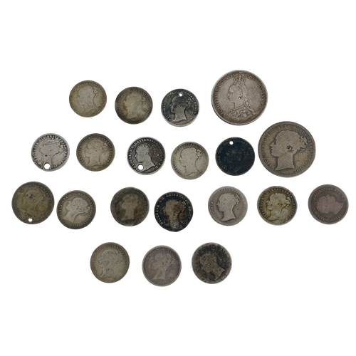 Victoria Maundy Fourpence 1867, Victoria groats 1839, 1848, 1854 (2 ...