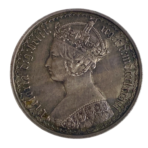 Victoria Gothic Florin 1878, lightly toned, extremely fine or better.