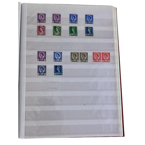 Collection of Machin Stamps etc in Red Stanley Gibbons Album ...