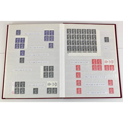 Collection of Wilding Machin Stamps in Album - photos of randomly ...