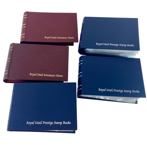 5 Albums of prestige Stamp Books - photos of randomly selected pages