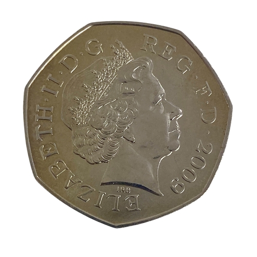 Rare Olympic 50p Athletics 2009. Only 19,722 Issued. very light toning.
