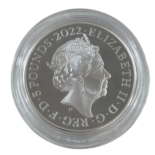 The Queen's reign Honours and investitures 2022 UK £5 Silver proof coin ...