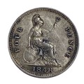 Victoria (1837-1901) Silver four pence 1848. Some underlying Brilliance ...